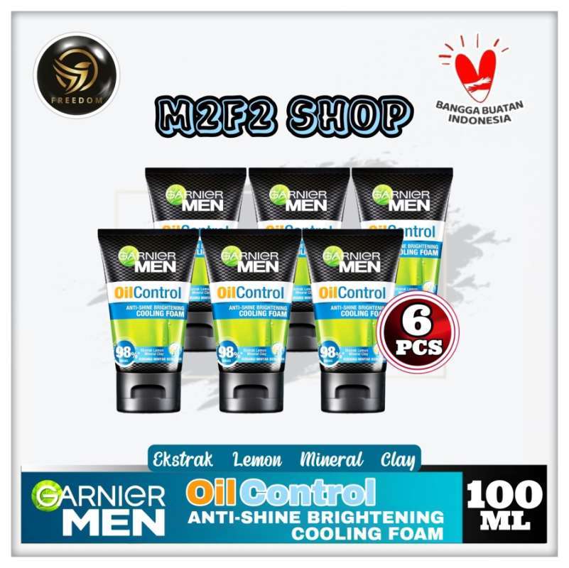 Promo Sabun Muka Garnier Men Oil Control Cooling Foam Lemon - 100 ml ...