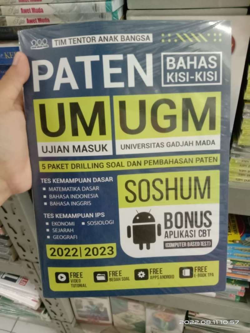 Promo PATEN BAHAS KISI KISI UJIAN MASUK UGM SOSHUM 2022/2023 Diskon 23% ...