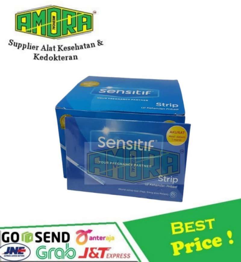 Jual sensitif test pack / strip alat uji kehamilan harga per box di ...