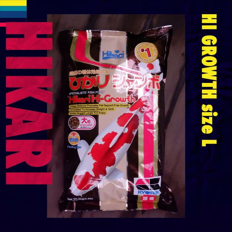 Jual Hikari Hi-Growth, L, 2 kg. Pakan Koi untuk Pertumbuhan yang ...