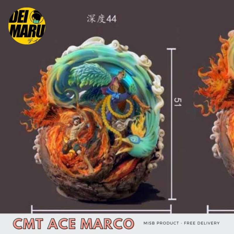 Jual Miss Time Studio Mt Marco And Ace Resin Statue One Piece No Tsume ...