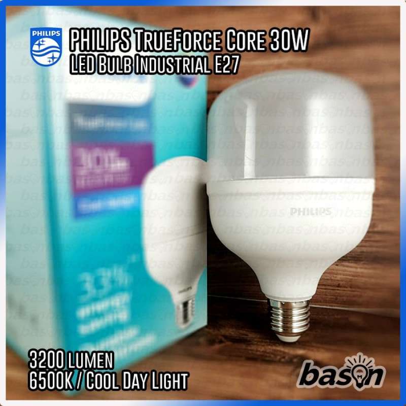 Promo PHILIPS TrueForce Core HB LED Bulb 30W E27 - 6500K Putih Diskon ...
