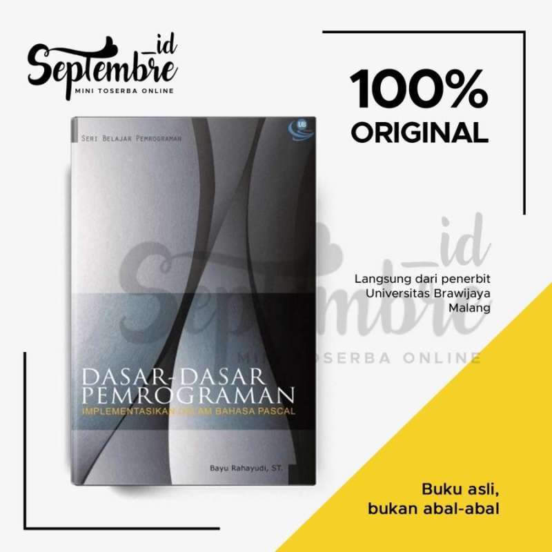 Jual Buku Original Dasar-dasar Pemrograman Implementasikan Dalam Bahasa ...