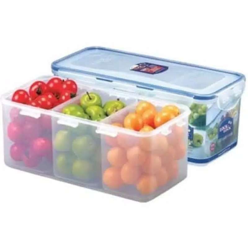 Promo Lock N Lock Hpl848C Rectangular Tall With Divider Food Container ...