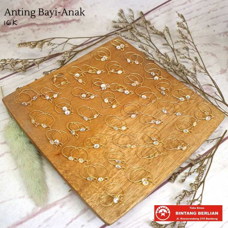 Jual Suweng Tindik Bayi 16k Mata Burung Emas Asli Anting Toge Mas Tua Giwang Mata - Anting Di ...