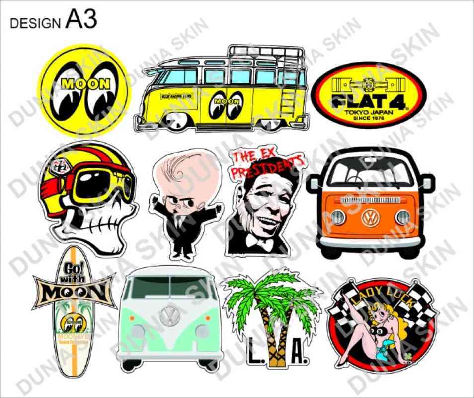 Promo Travel Label / Sticker Koper Rimowa Design A3 VW Combi Car Logo ...