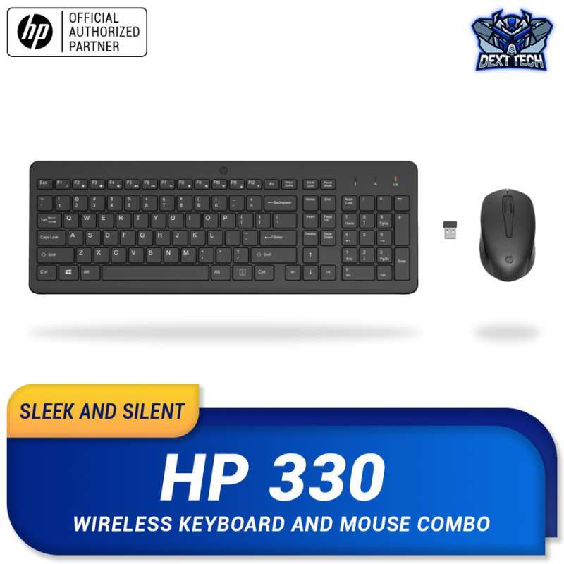 Jual Hp 330 Wireless Keyboard And Mouse Combo With Led Indicators Di ...