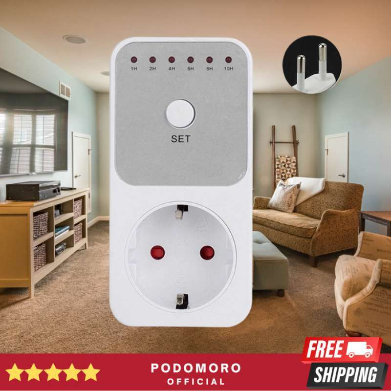 Jual Stop Kontak Digital Timer Switch Otomatis Tipe Plug Eu Kode Br08 ...