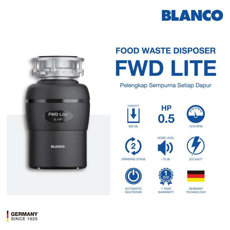 Promo Blanco Food Waste Disposer - Fwd Lite Diskon 25% Di Seller Blanco Indonesia - Sunter Agung ...