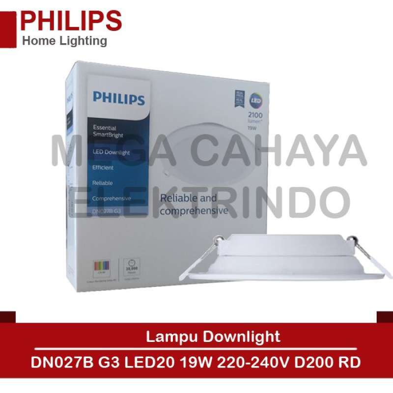 Jual PHILIPS LED Downlight DN027B G3 LED20 - 19W lampu plafon di Seller ...