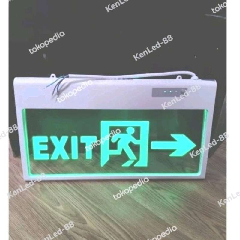 Promo Lampu Led Emergency EXIT LARI Akrilic Bening 3W 3Watt Lampu ... Promo Lampu Led Emergency EXIT LARI Akrilic Bening 3W 3Watt Lampu ...