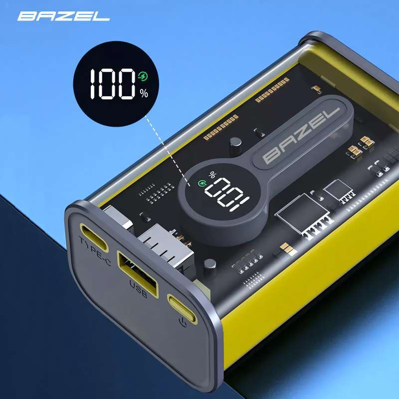 Promo Bazel 310 Powerbank Transparent Digital Display 30000mah 22.5w ...