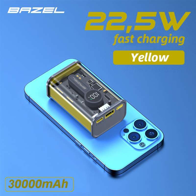 Promo Bazel 310 Powerbank Transparent Digital Display 30000mah 22.5w + Pd 20w - 310 Qc 3.0 + Pd ...