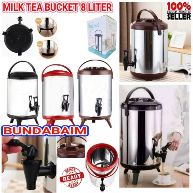 Promo Milk Tea Bucket 8 Liter Ml8L / Water Jug Termos Milk Tea Stainles ... Promo Milk Tea Bucket 8 Liter Ml8L / Water Jug Termos Milk Tea Stainles ...