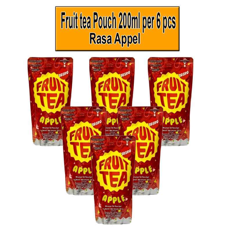 Jual Fruit Tea Poch Rasa Apel 200 Ml Per 6 Pcs Di Seller Sinarjaya ...