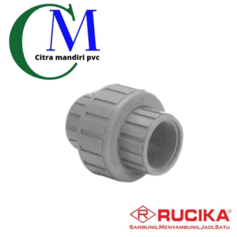 Promo Fitting PVC Rucika Water Mur Drat 1 1/2 - Union Thread Diskon 23% ...