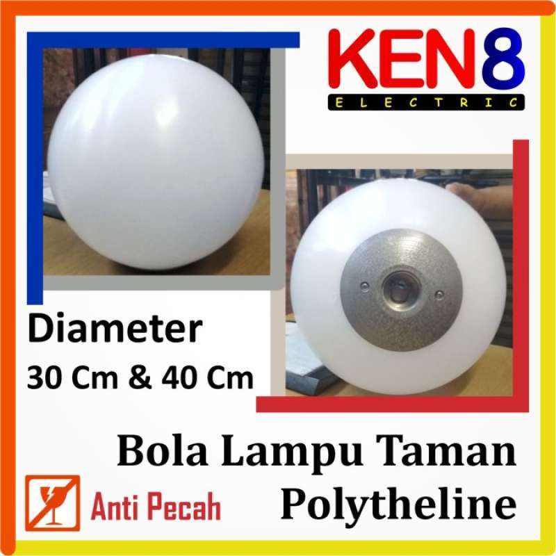 Jual Bola Lampu Taman Bulat Polytheline | Polytelen | Polythylene Di ...