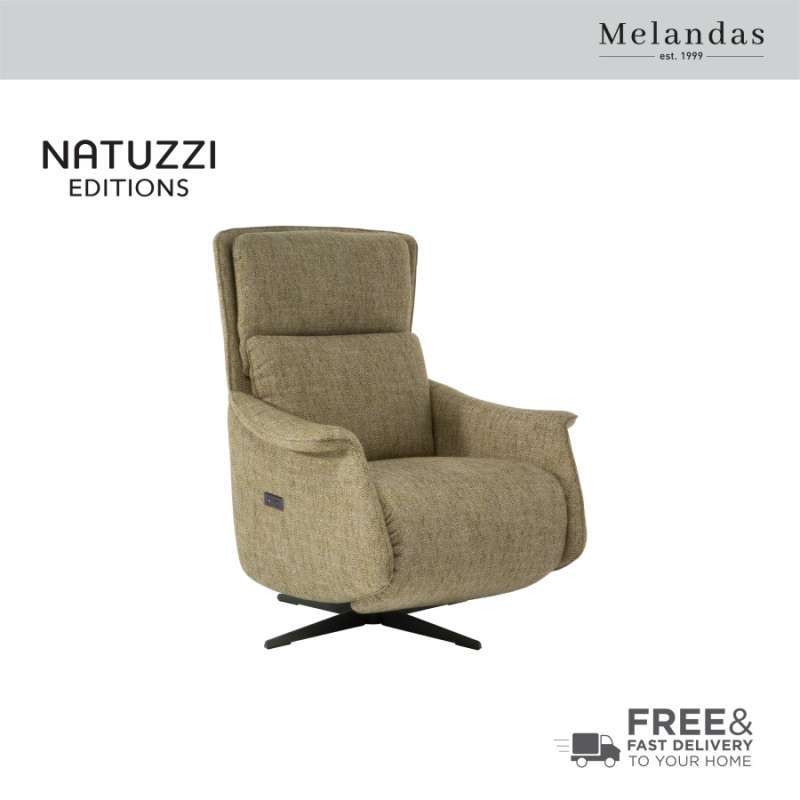 Jual Natuzzi Editions Until Sofa Premium Fabric Single Power Recliner ...