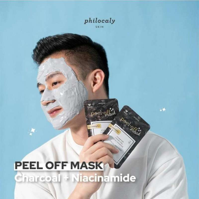 Jual Philocaly Skin Mask Peel Off/rubber Mask Charcoal +niacinamide Di ...