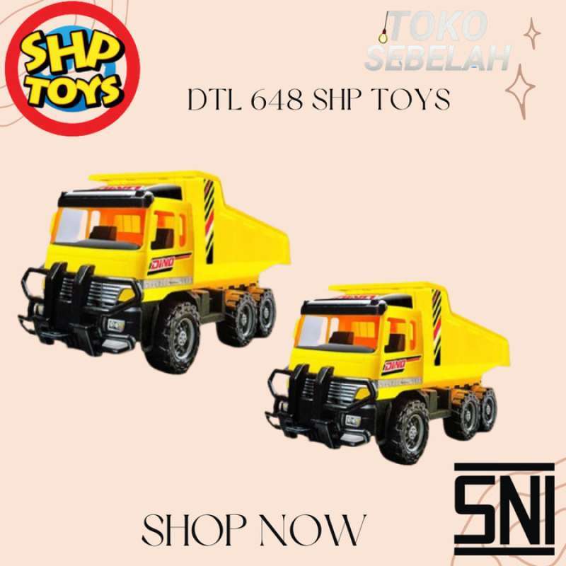 Jual Mainan Anak Truck Dtl 648 - Shp Toys Excavator Kuning Yellow Truk ...