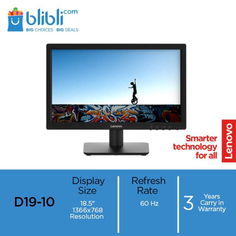 Promo Lenovo D19-10 19 Inch Monitor With Vga Hdmi Diskon 44% Di Seller ...