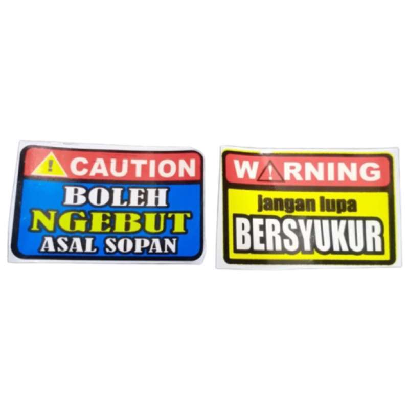 Jual Sticker Cutting Stiker Kata Stiker Viral Gambar Caution Warning Di Seller Jakarta Produksi ...