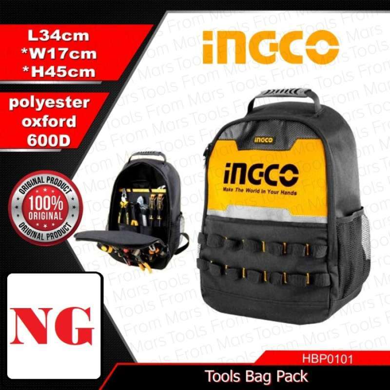 Promo INGCO TOOLBAG 20KG TAS PERKAKAS RANSEL TOOLS BACKPACK INGCO ...