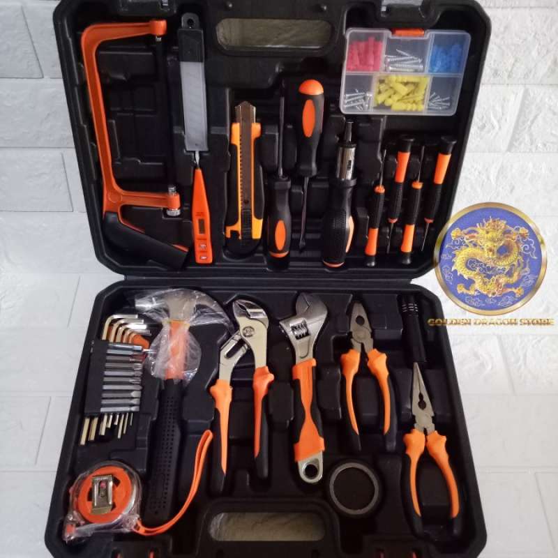 Promo Hand Tool Kit Toolbox Perkakas Set Lengkap / Toolkit Set 102 Pcs ...