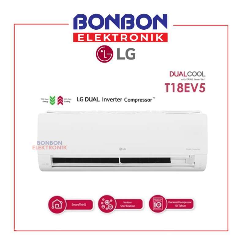 Jual LG AC 2 PK AC DUALCOOL Inverter T18EV5 Watt Control R32 di Seller Bonbon Elektronik ...