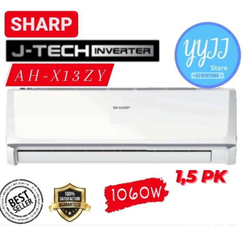 Promo AC Split SHARP J-Tech Inverter Series 1,5PK AH-X13ZY Diskon 33% di Seller Elekto Store ...