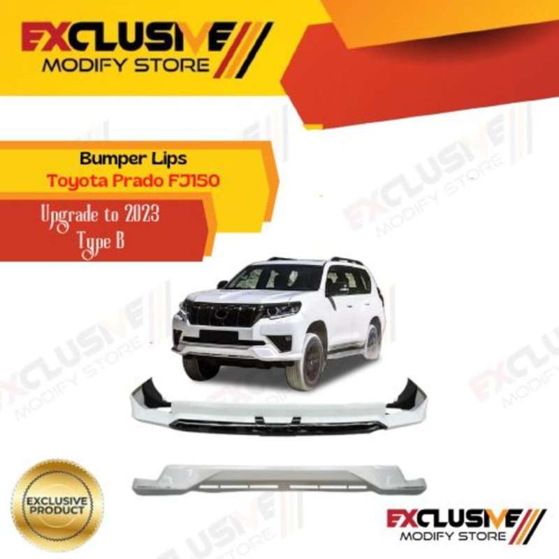 Jual BUMPER LIPS TOYOTA PRADO FJ150 MODEL AERO KIT TYPE B di Seller ...