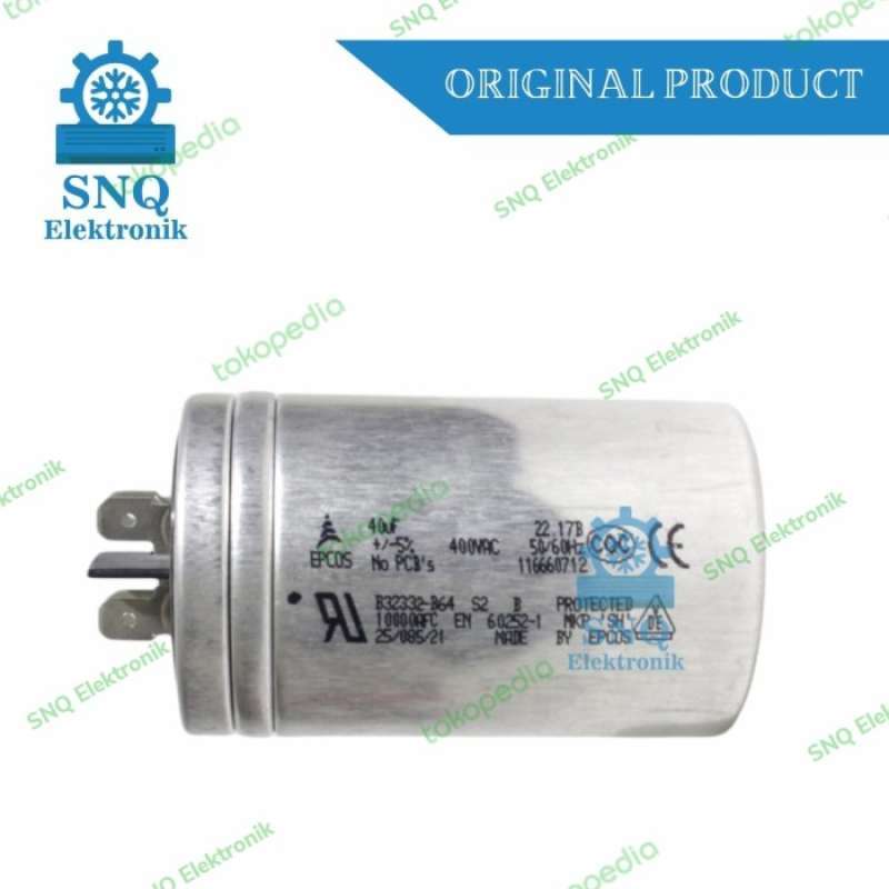 Promo Kapasitor/ Capasitor AC Original Panasonic 1,5 PK s/d 2 PK 40 uf ...
