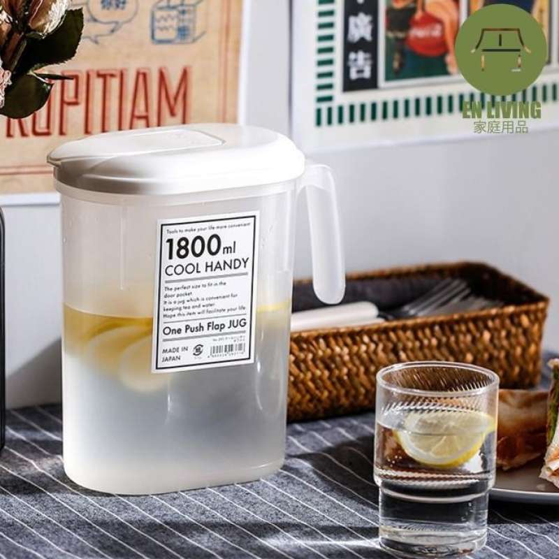 Promo New En Living One Push Flap Jug 1800ml / Water Jug / Pitcher Minuman Diskon 23% Di Seller ...
