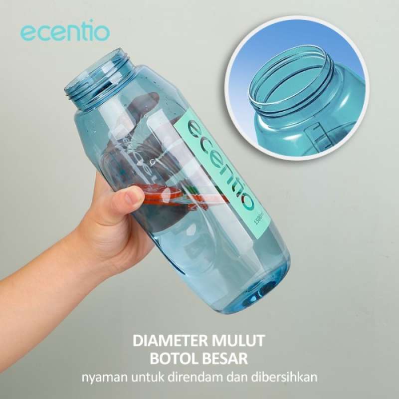 Jual Ecentio Botol Minum 1.5 Liter Olahraga Botol Air Kapasitas Besar ...