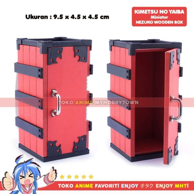 Promo Pajangan Miniatur Kimetsu no Yaiba Tas Kotak Wooden Box Nezuko ...