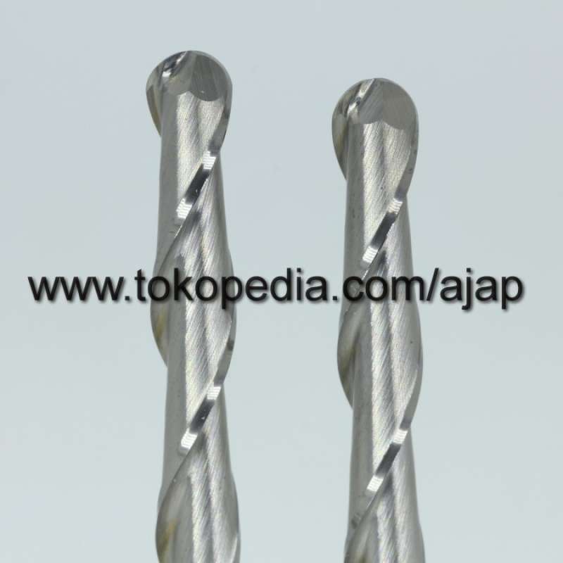 Promo BALLNOSE 2F SPIRAL 1mm - 12mm mata router CNC kayu mata ukir ...