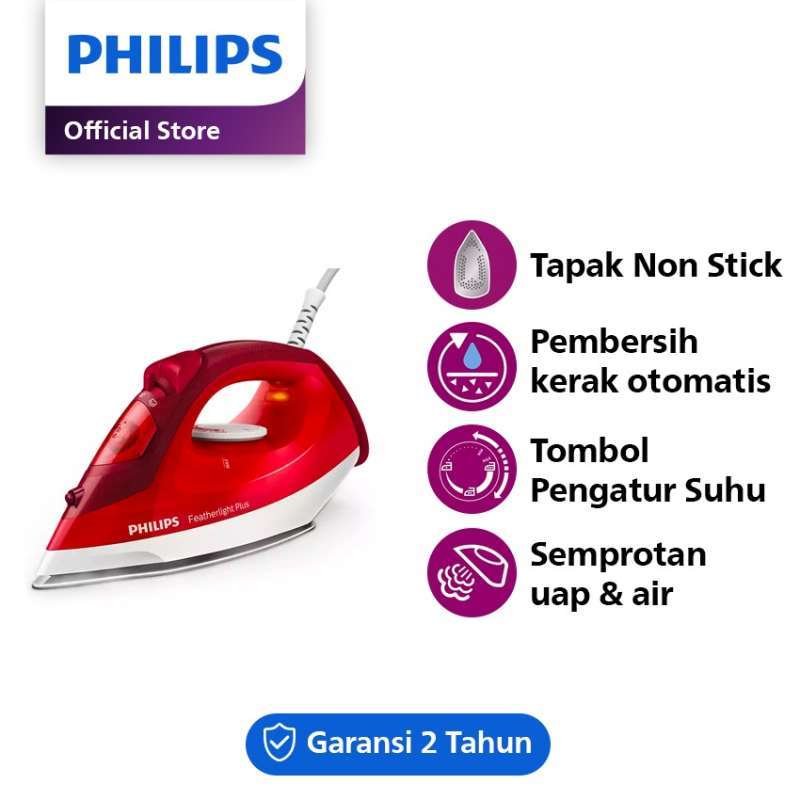 Promo PHILIPS GC1424/45 Setrika Uap Diskon 26% di Seller Philips ...