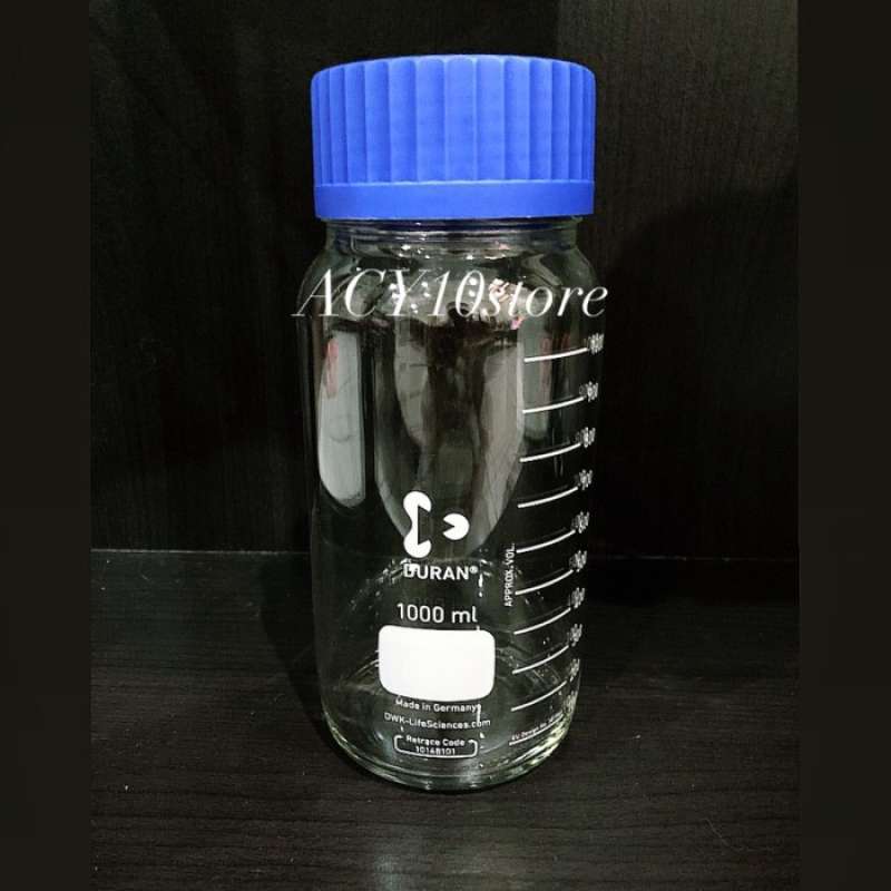 Promo Duran Laboratory Bottle / Lab Bottle Wide Mouth 1000Ml Diskon 29% ...