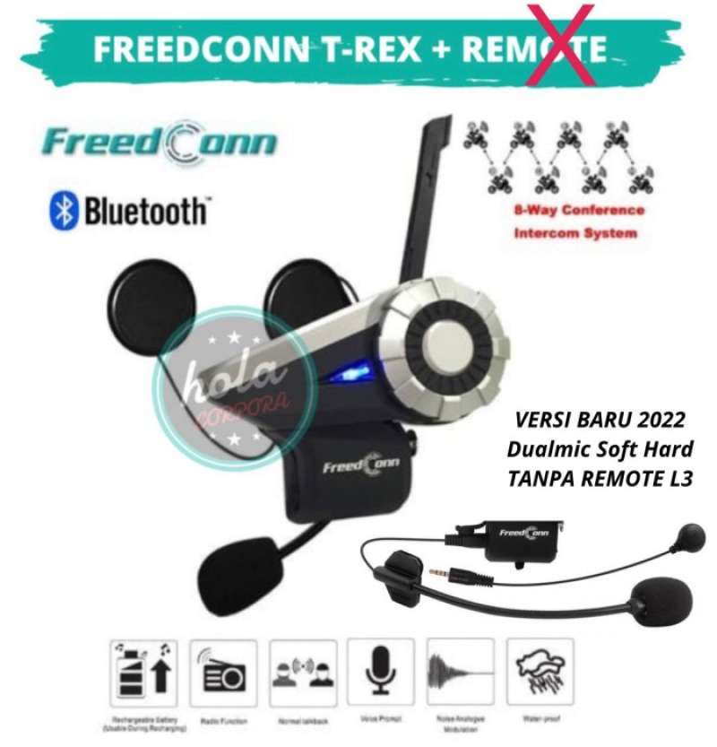 Jual Freedconn Trex Bluetooth Helm Intercom T-rex T Rex Trex Di Seller ...