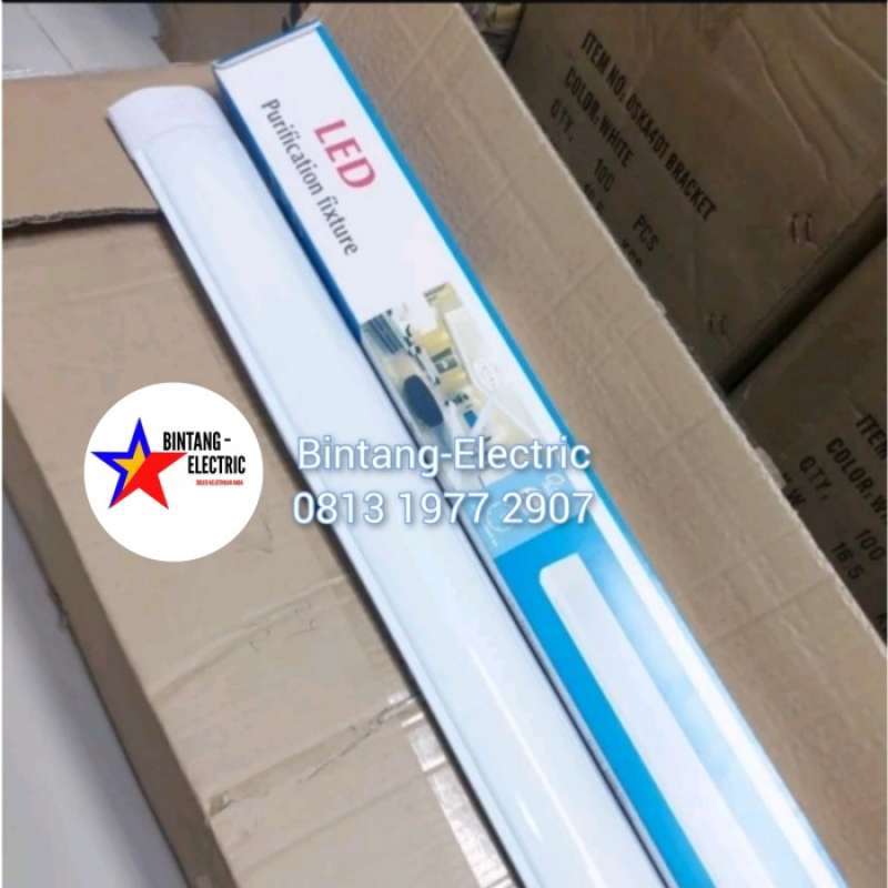 Promo Kap + Lampu Led Purification Fixture 40 Watt Putih 6500K 120Cm ...