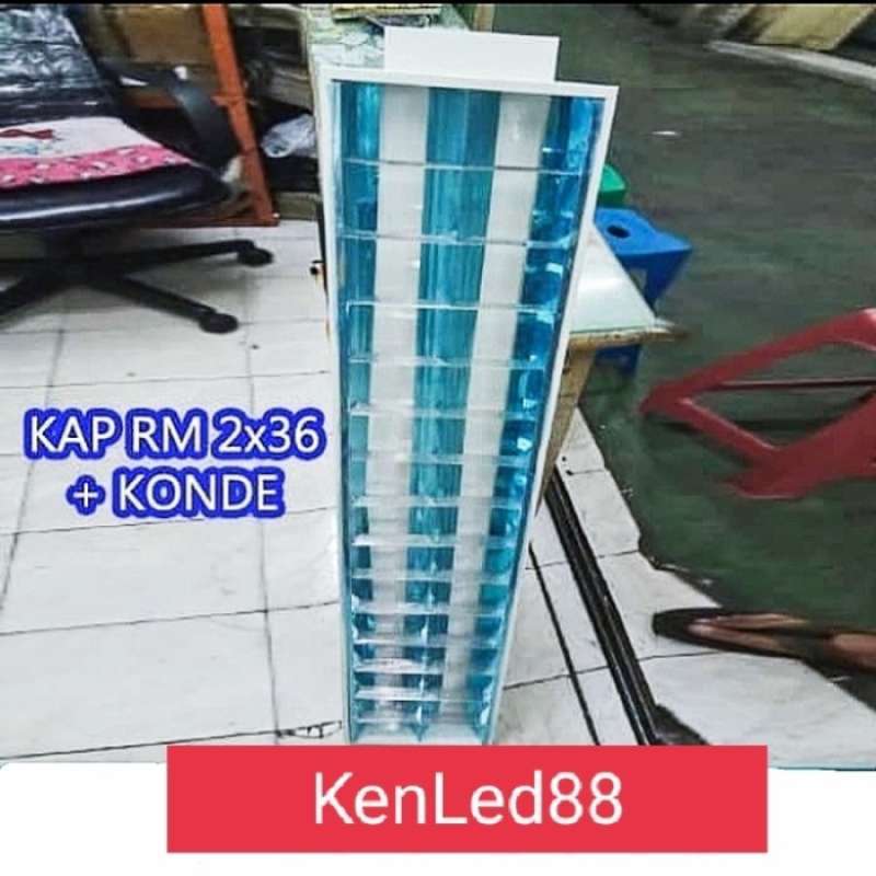 Promo Kap Lampu Rm Konde Akustik 2X36/2X36W Housing Tl Neon 120Cm ...