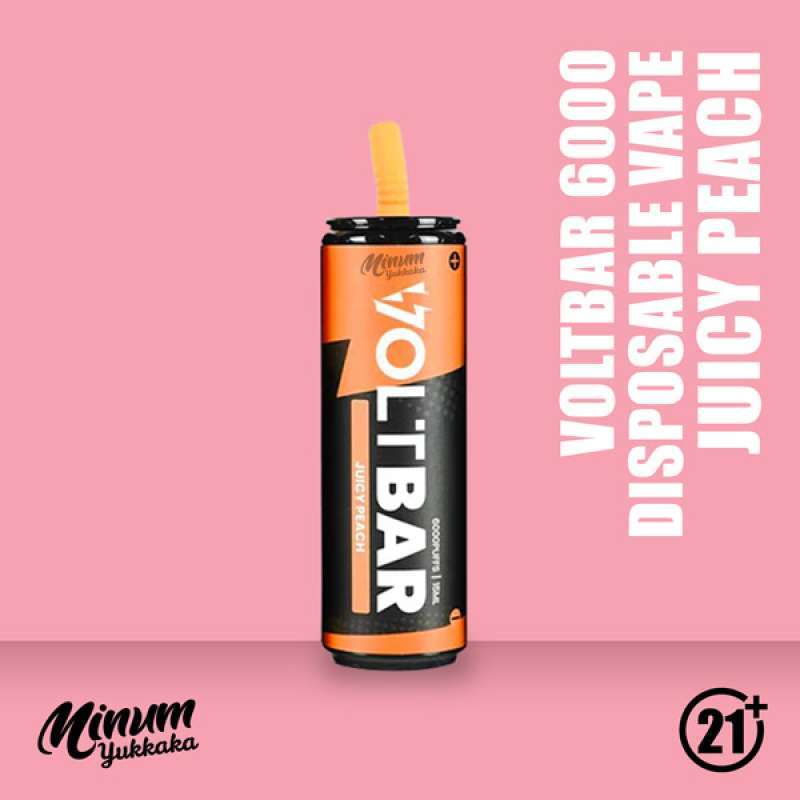 Jual Voltbar 6000 Puff Disposable Vape Juicy Peach di Seller Minum Yuk ...