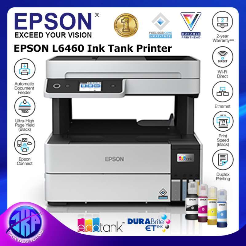 Jual Epson L6460 Wifi Duplex All In One Ink Tank Printer With Adf Di ...