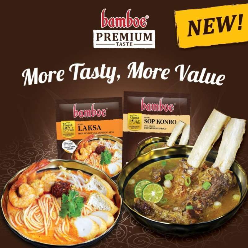 Jual Bamboe Premium Bumbu Sop Konro / Bumbu Laksa 110gr - Sop Konro di ...