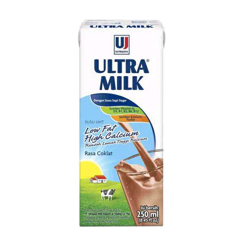 Jual ULTRA MILK Low Fat 250 ml All Varian - Coklat di Seller Loki Mart ...