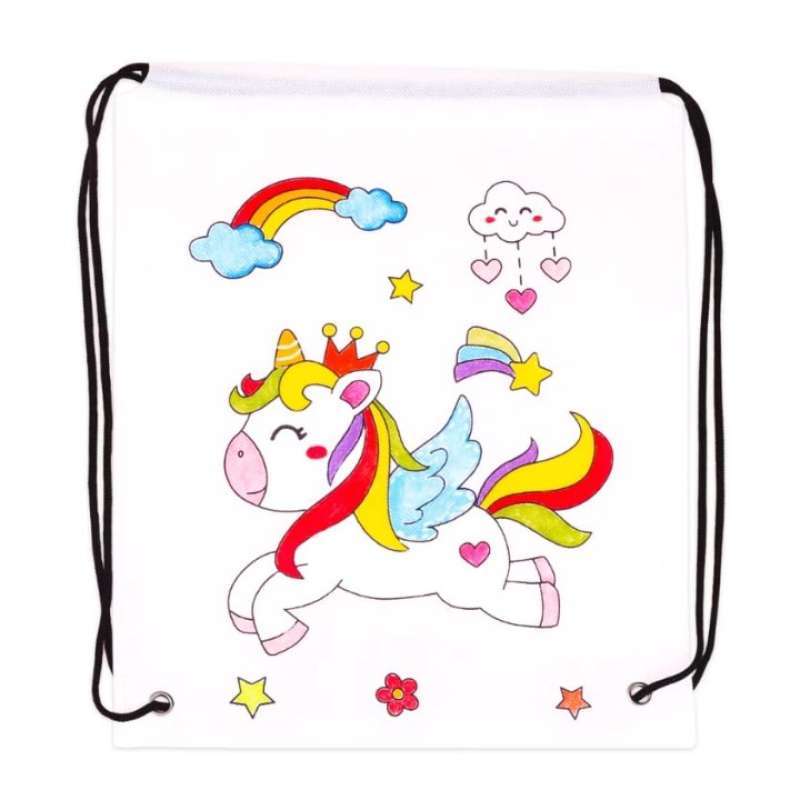 Jual DIY Mewarnai Tas Serut Spunbond / Coloring Ransel / Mainan Edukasi ...