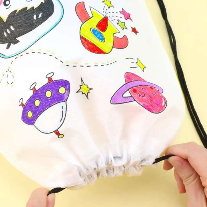 Jual Diy Mewarnai Tas Serut Spunbond / Coloring Ransel / Mainan Edukasi ...