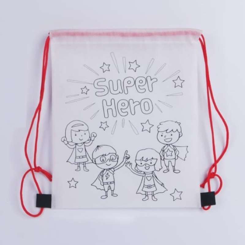 Jual DIY Mewarnai Tas Serut Spunbond / Coloring Ransel / Mainan Edukasi ...