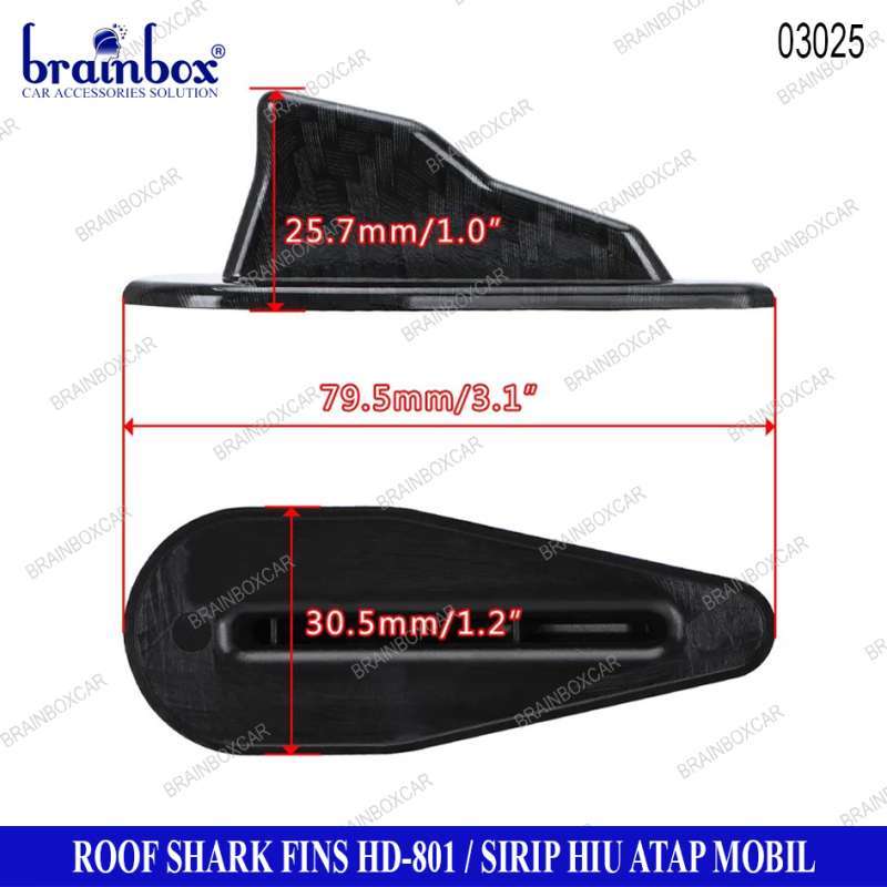 Jual Roof Shark Fin Hd-801 Sirip Hiu Atap Mobil Air Flow Scoop - Hitam ...