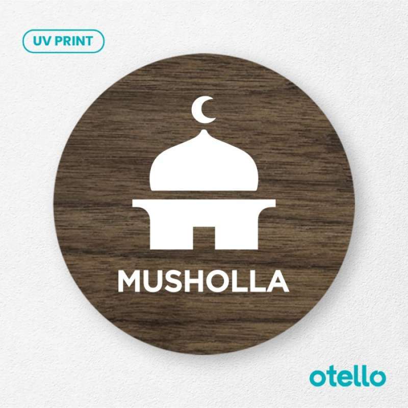 Jual Signage Musholla Sign Board Kayu Label Papan Nama Masjid Mushola ...
